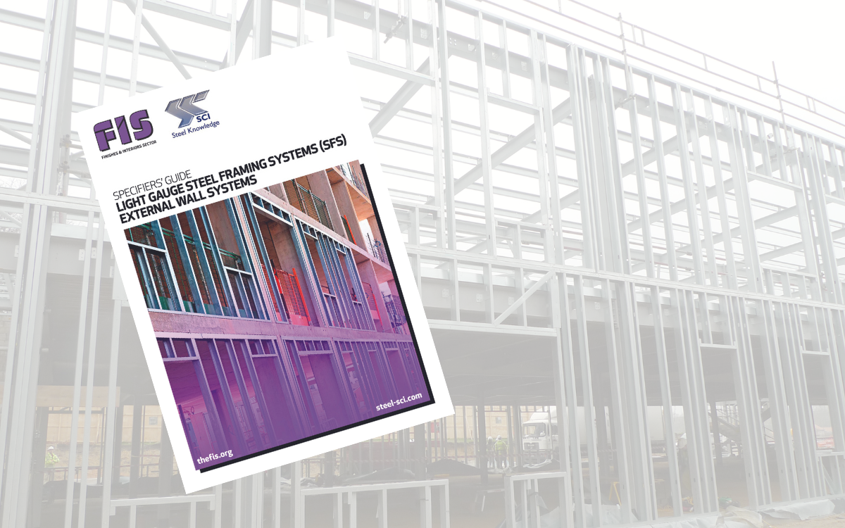 New specifiers guide to light gauge SFS external wall systems - FIS