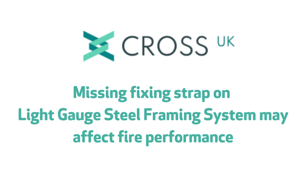 CROSS Safety Report Issued for SFS - FIS